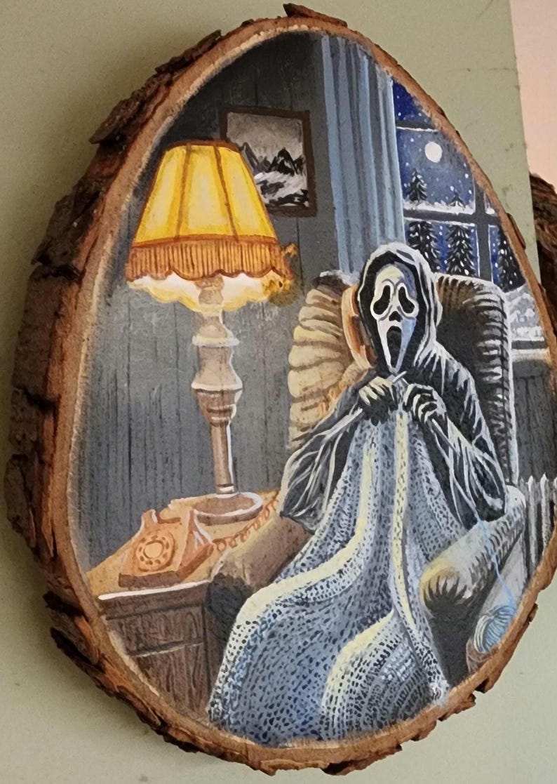 Hook Line and Stitch Ghostface Art Print - Etsy