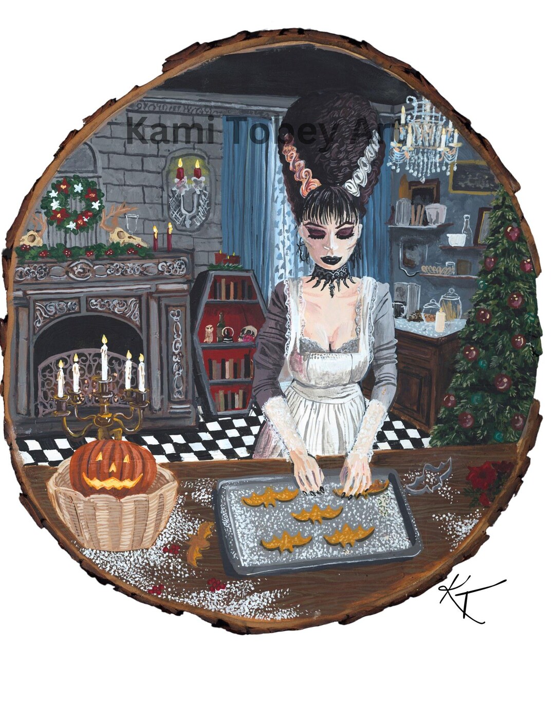 The Sweetheart's Confection Bride of Frankenstein Art Print - Etsy