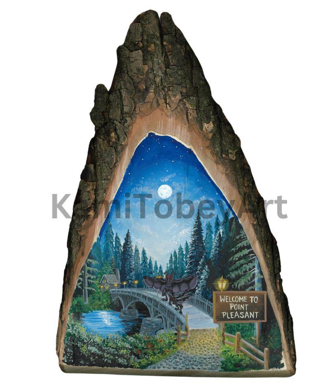 Learning to Fly Mothman Art Print - Etsy