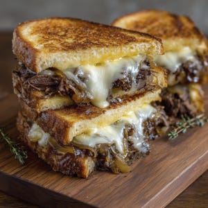 Short Rib Grilled Cheese – Viral Recipe, Caramelized Onion Sandwich ...