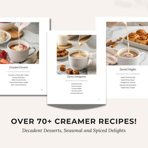 Printable DIY Homemade Coffee Creamer Recipes Cookbook, Printable ...
