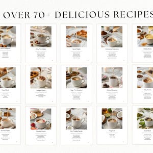 Printable DIY Homemade Coffee Creamer Recipes Cookbook, Printable ...