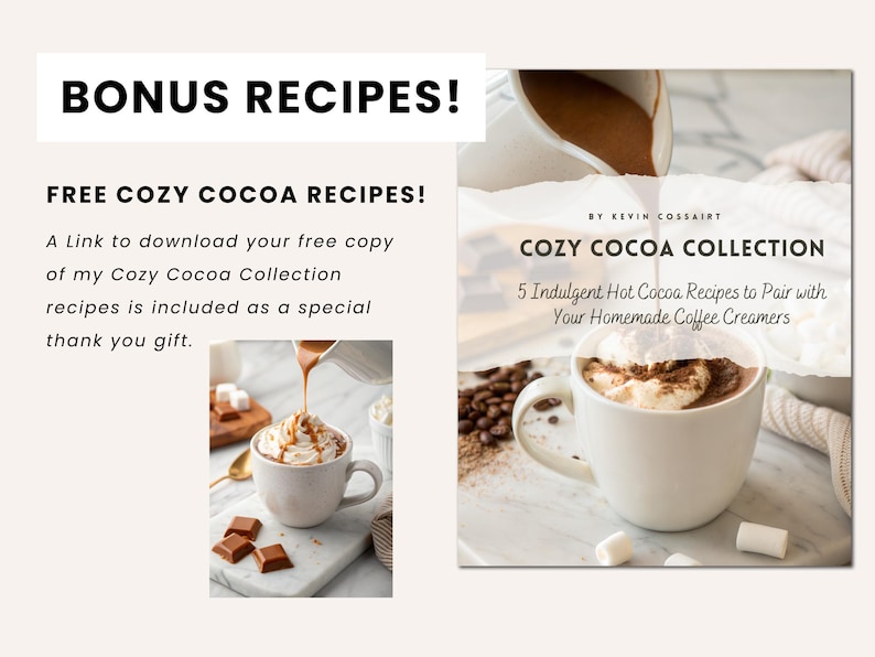 Printable DIY Homemade Coffee Creamer Recipes Cookbook, Printable ...