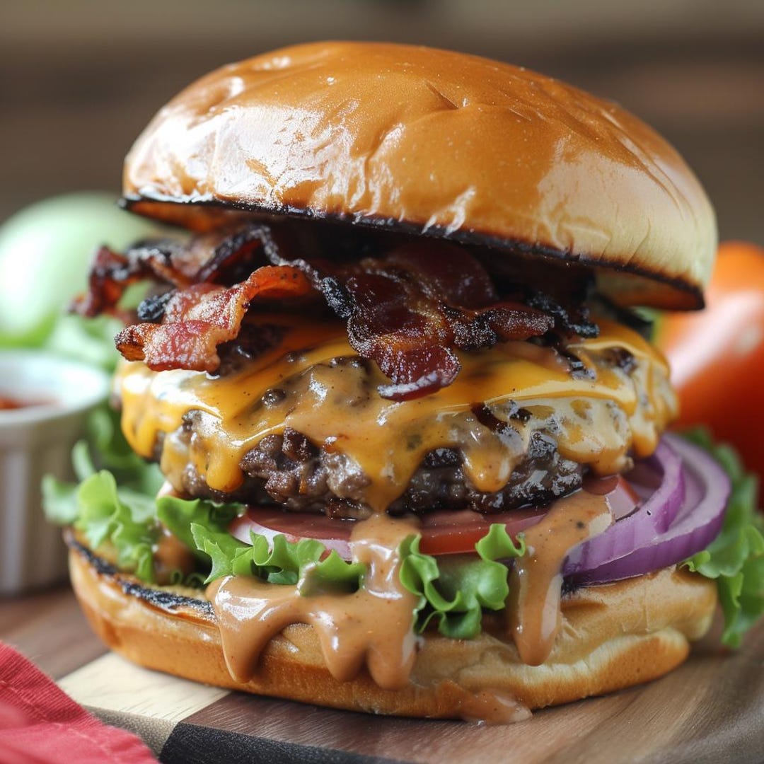 Chipotle BBQ Bacon Cheeseburger Recipe Print Out, Recipe Download PDF ...