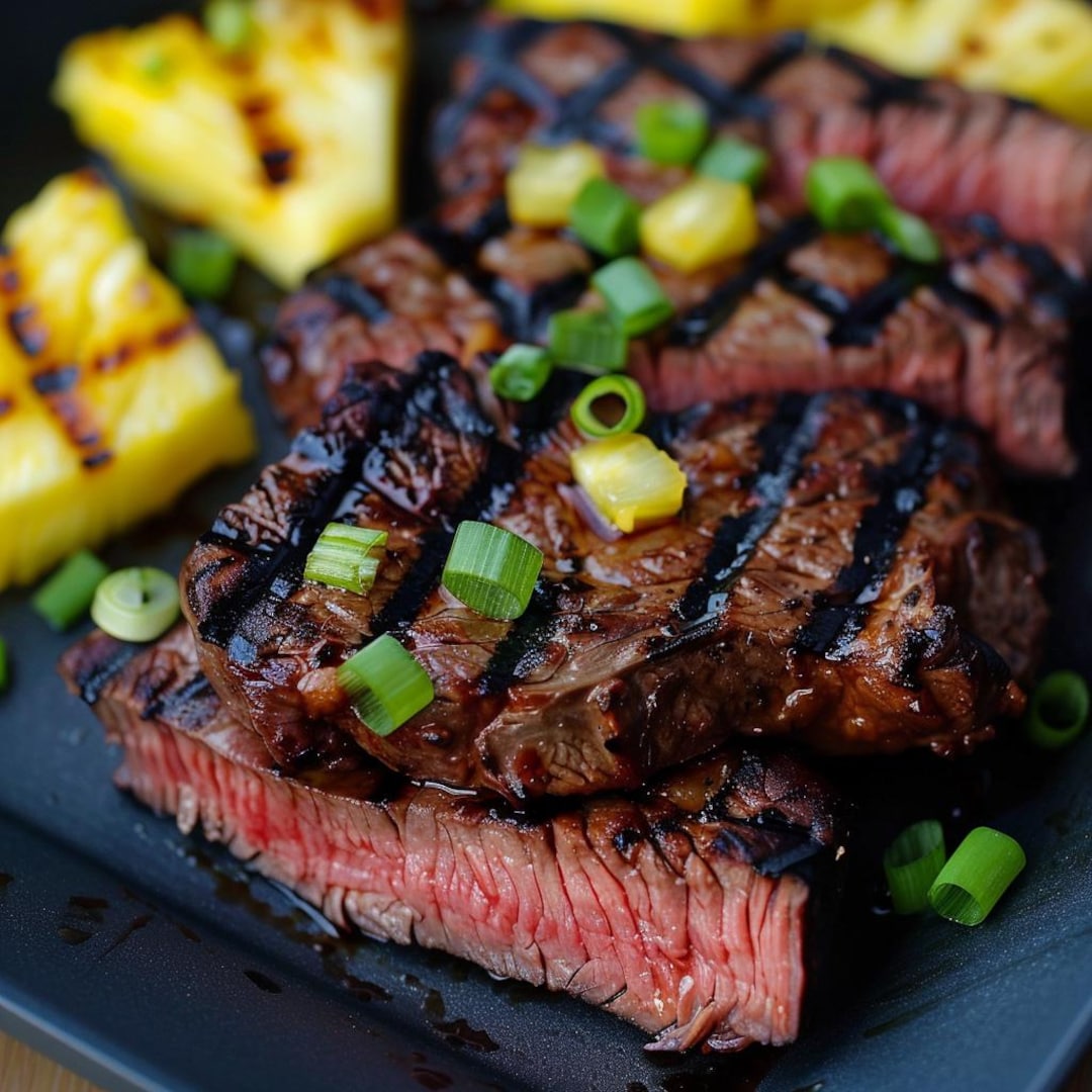 Grilled Hawaiian Ribeye Steak Recipe, Recipe Print Out, Recipe Download ...