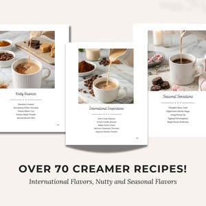 Printable DIY Homemade Coffee Creamer Recipes Cookbook, Printable ...