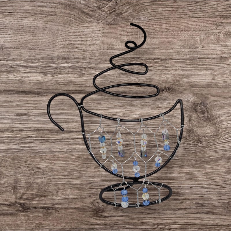 Beaded Chicken Wire Suncatcher - Etsy