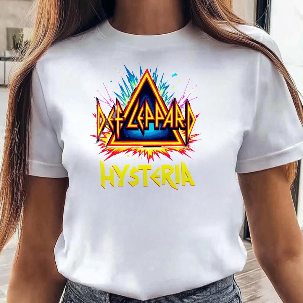 Def Leppard Hysteria T-shirt Design Png Comfort Colors Summer Stadium ...