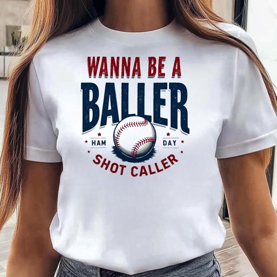 Wanna Be a Baller Shot Caller Png | Baseball Vintage Retro Design Png ...