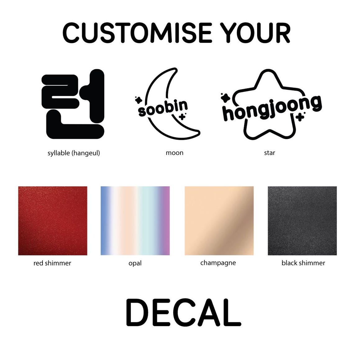 Lightstick Decals Enhypen, Ateez, NCT and More! - Etsy
