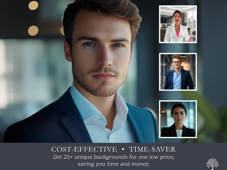 Modern Office Backgrounds Bundle: Professional Zoom Video Call ...