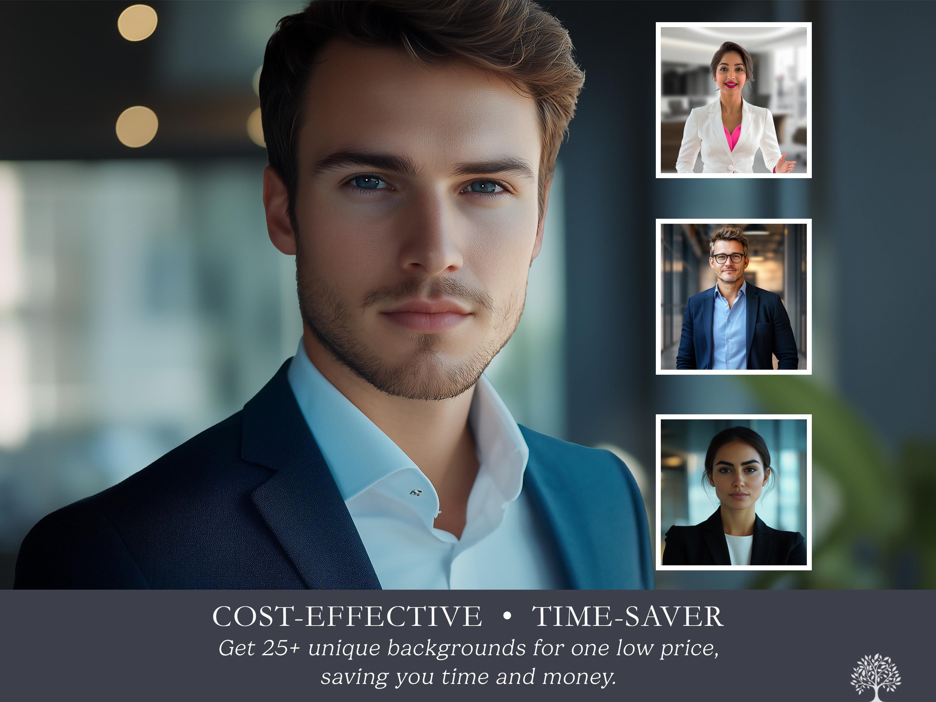 Modern Office Backgrounds Bundle: Professional Zoom Video Call ...