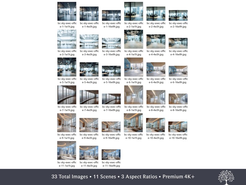 Executive Office Backgrounds | Virtual Meeting Backdrop Bundle (digital ...