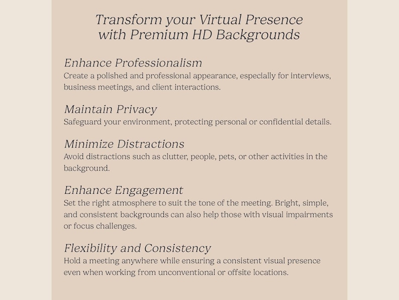 Blue Minimalist Office Zoom Background: Professional Video Call ...