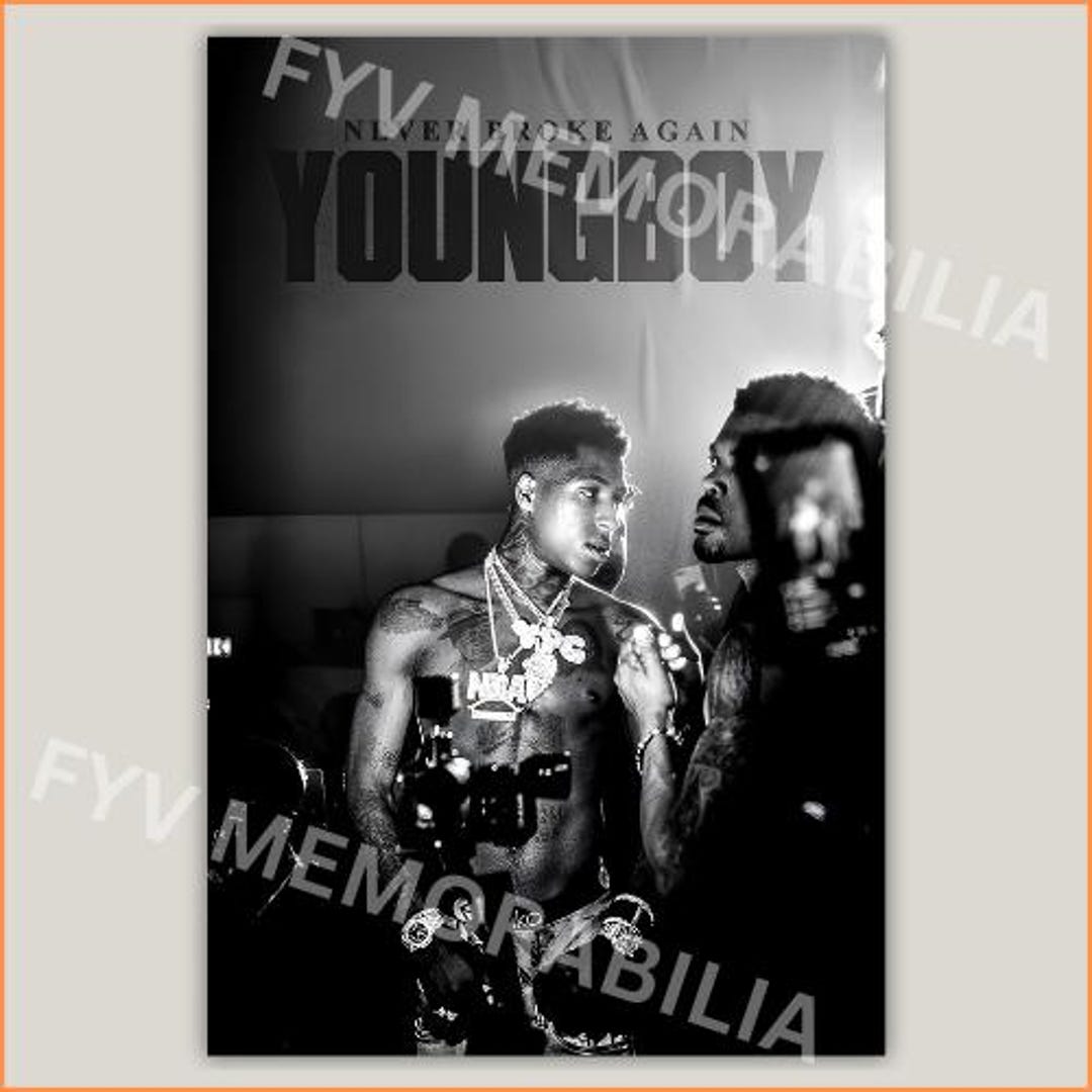 NBA Youngboy Hip Hop Wall-art, Wall Print, Album Art, Custom Music ...