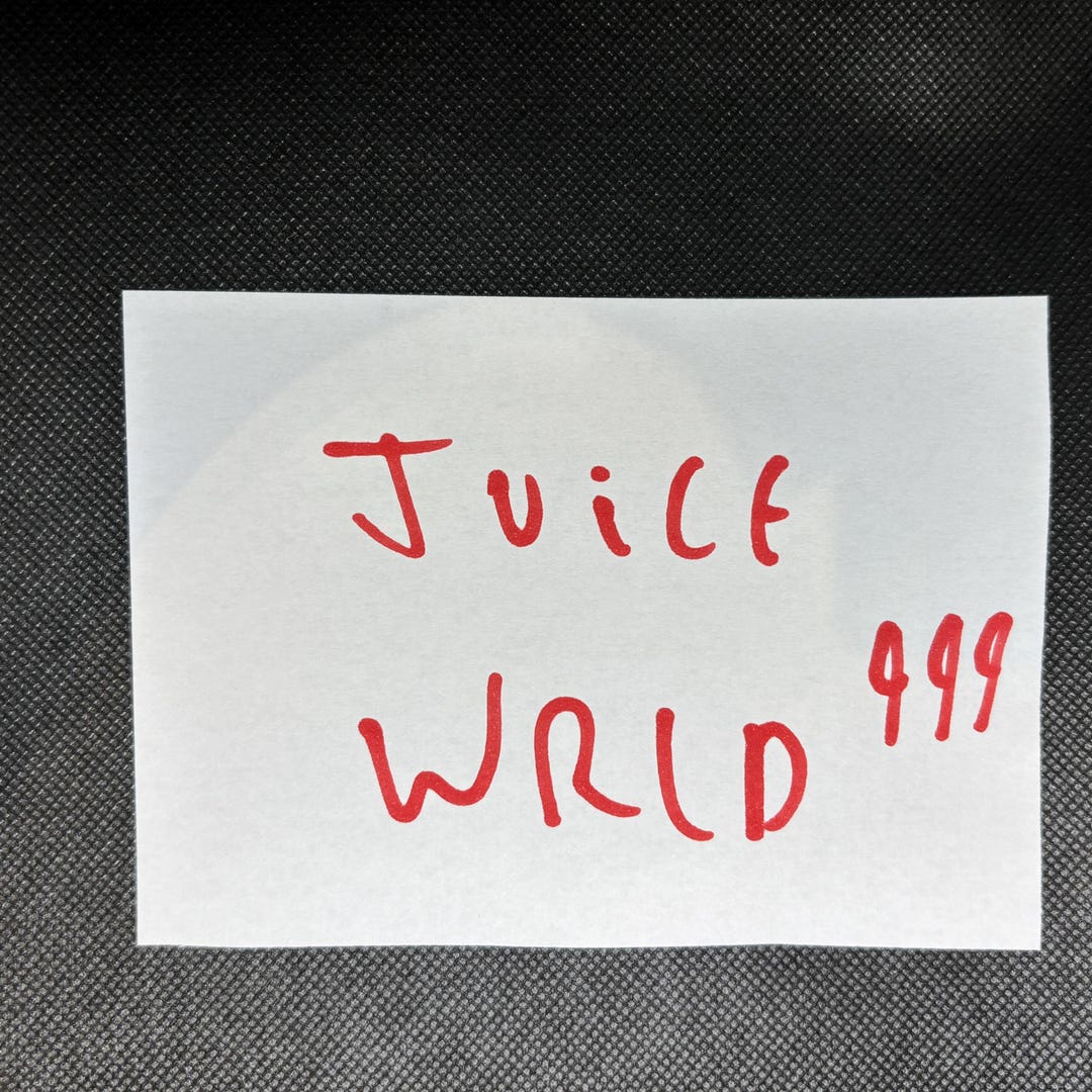 Juice WRLD Autograph Authentic Hand Signed Signature W/coa - Etsy