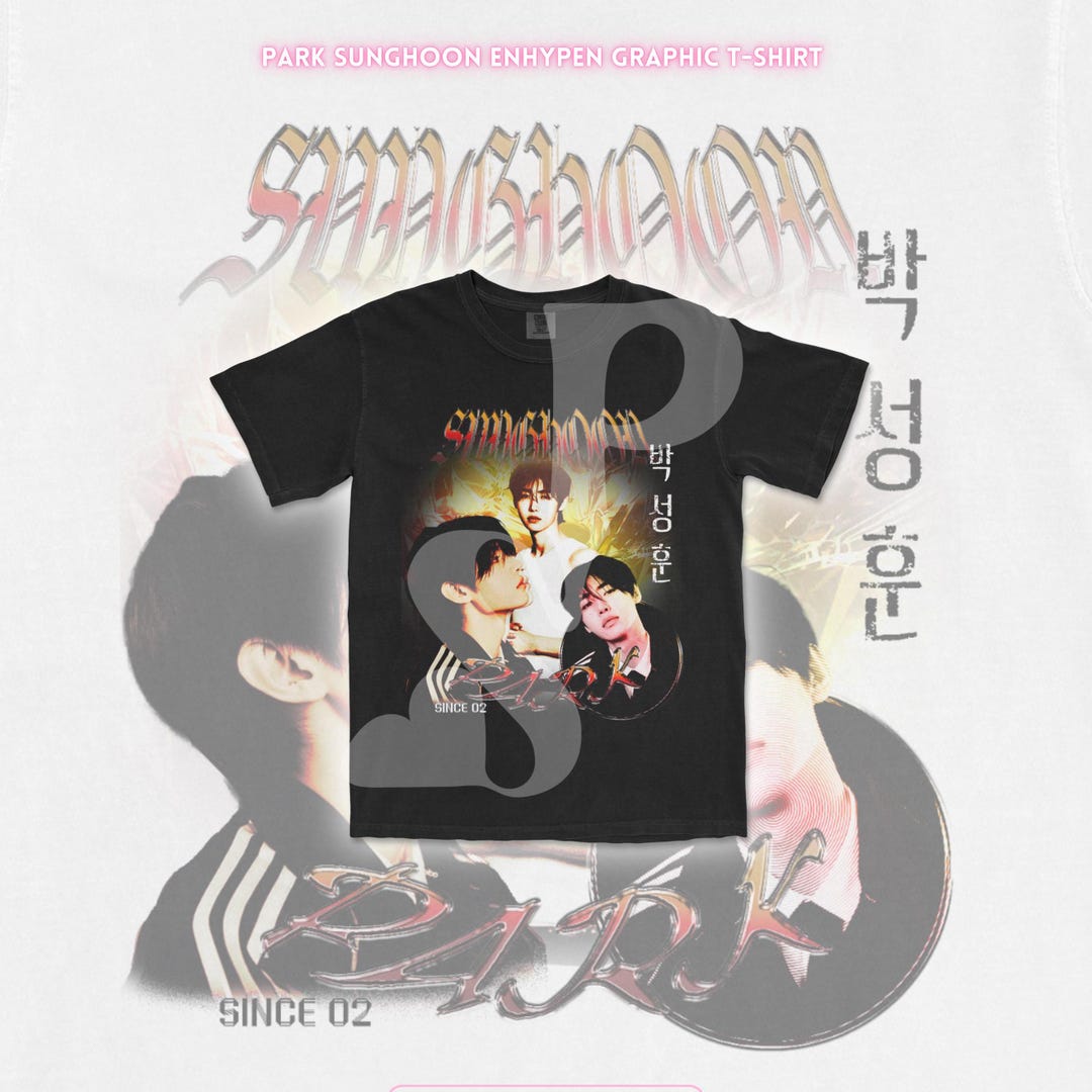 Park Sunghoon ENHYPEN Graphic T-shirt, Sunghoon, Heesung, Jake, Sunoo ...