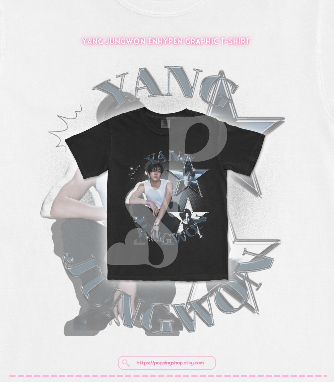 Yang Jungwon ENHYPEN Graphic T-shirt, Sunghoon, Heesung, Jake, Sunoo ...