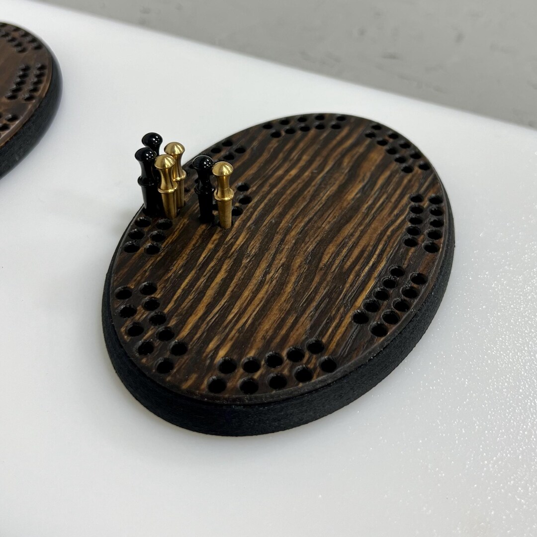 Rustic Wooden Cribbage Board – Portable, 40 Hole - Handcrafted in ...