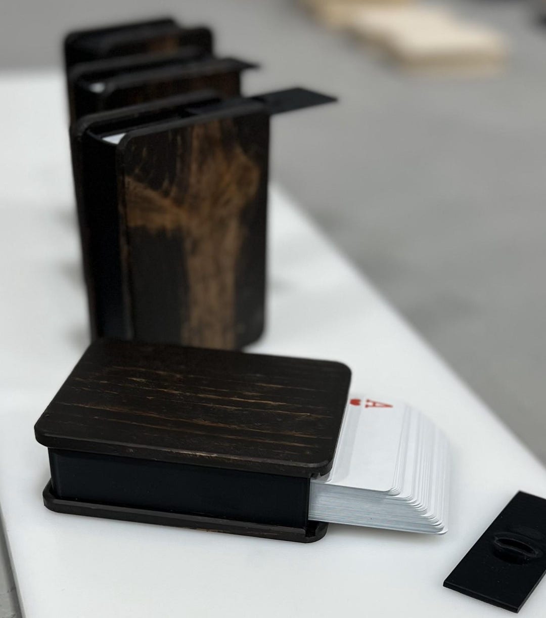 Rustic Wooden Playing Card Case – Handcrafted in Montana - Veteran ...