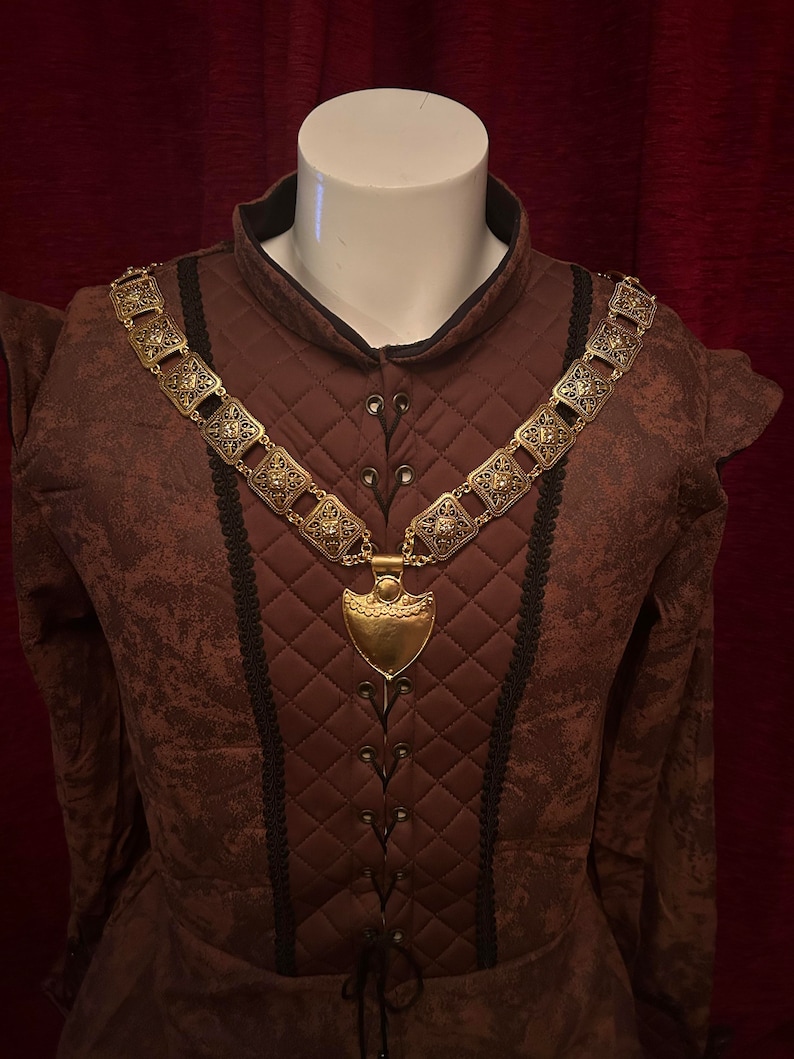 Golden Shield Chain of Office: Medieval Livery Collar, LARP Costume - Etsy