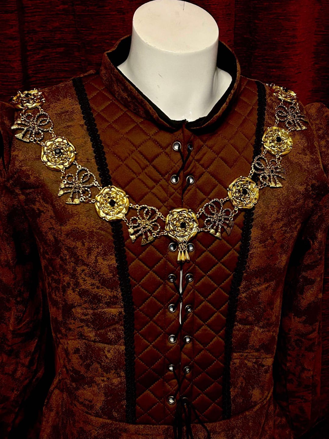 Arthur Tudor Rose Chain of Office, Tudor Portrait Replica, Tudor ...
