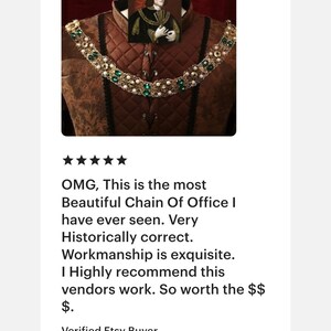 Richard III Replica Chain of Office - Emerald Medieval Reenactment ...