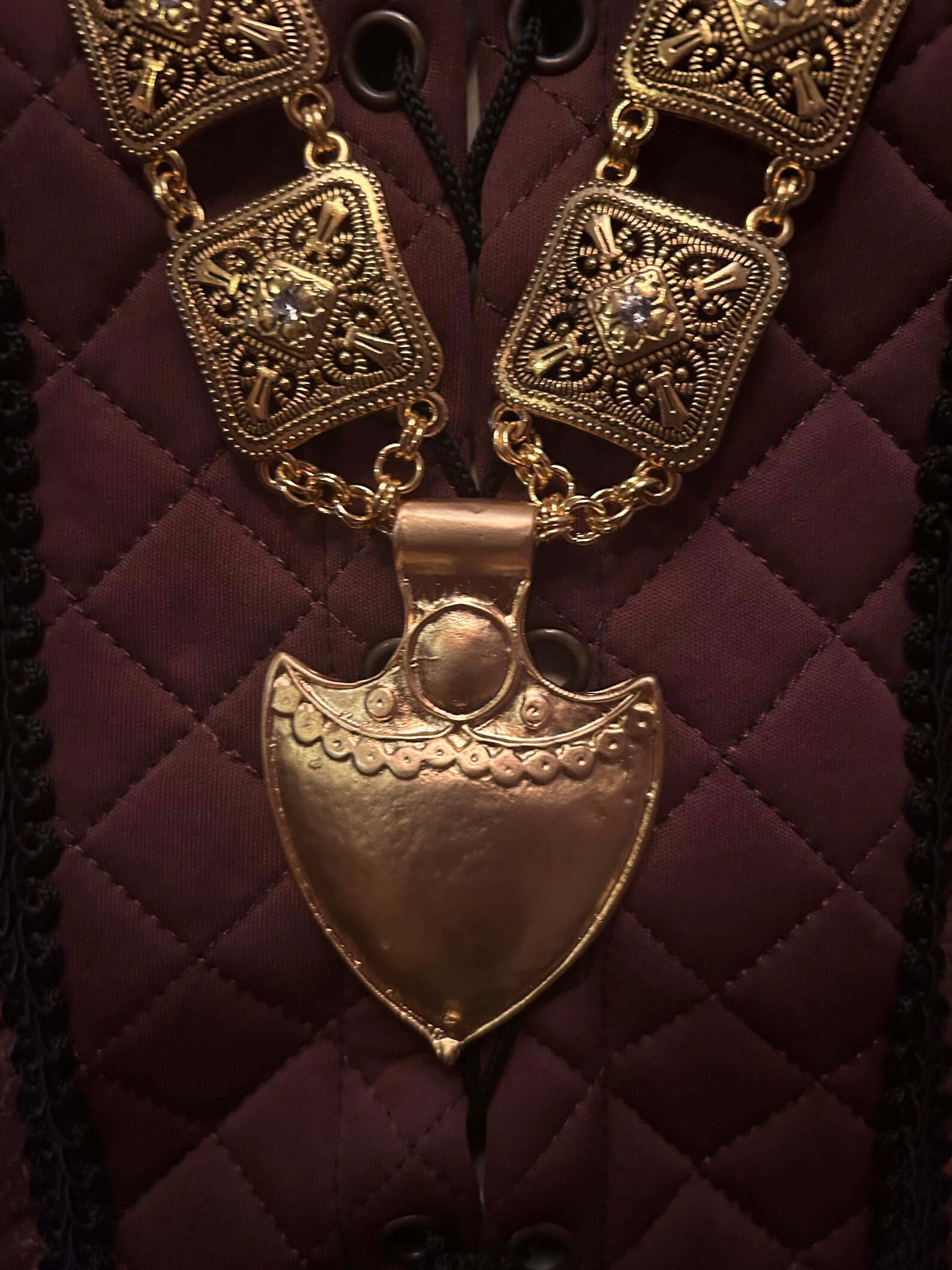 Golden Shield Chain of Office: Medieval Livery Collar, LARP Costume - Etsy