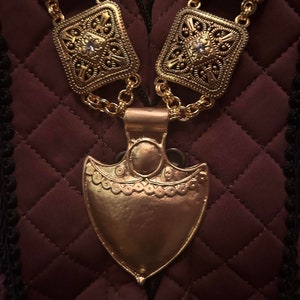Golden Shield Chain of Office: Medieval Livery Collar, LARP Costume - Etsy