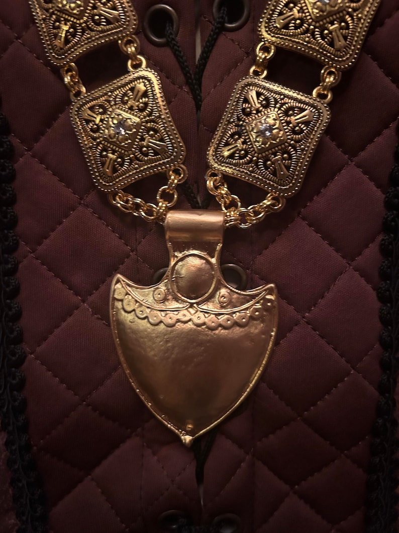 Golden Shield Chain of Office: Medieval Livery Collar, LARP Costume - Etsy