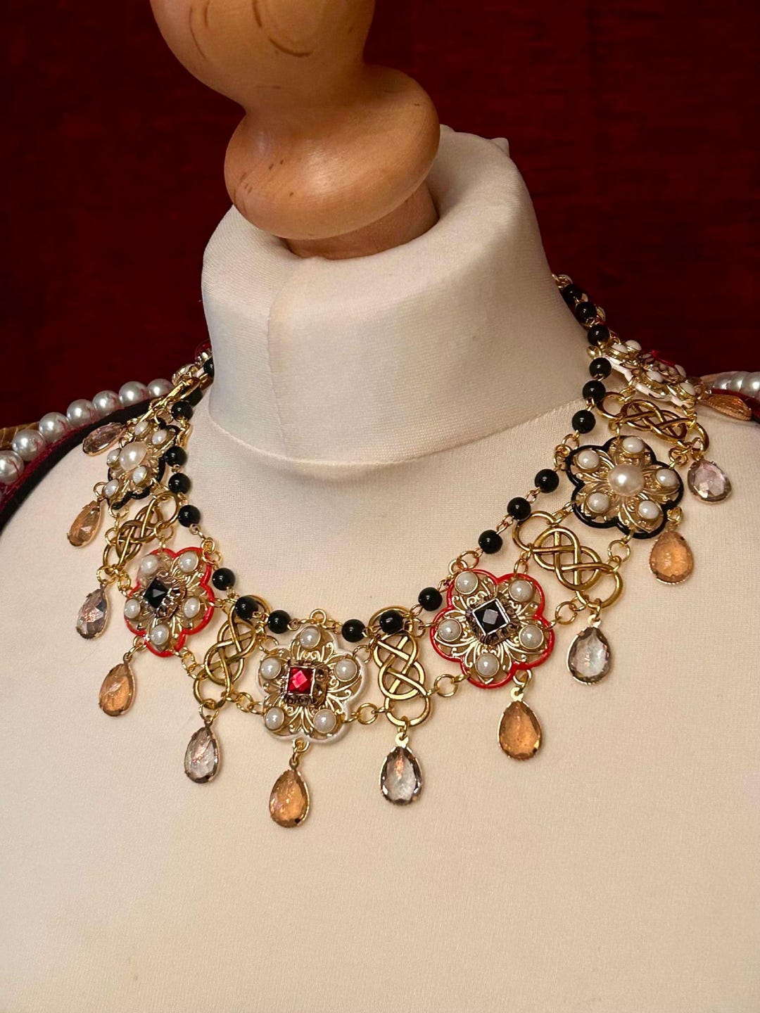 Necklace Replica of Maria Portinari From the Portrait by Hans Memling ...