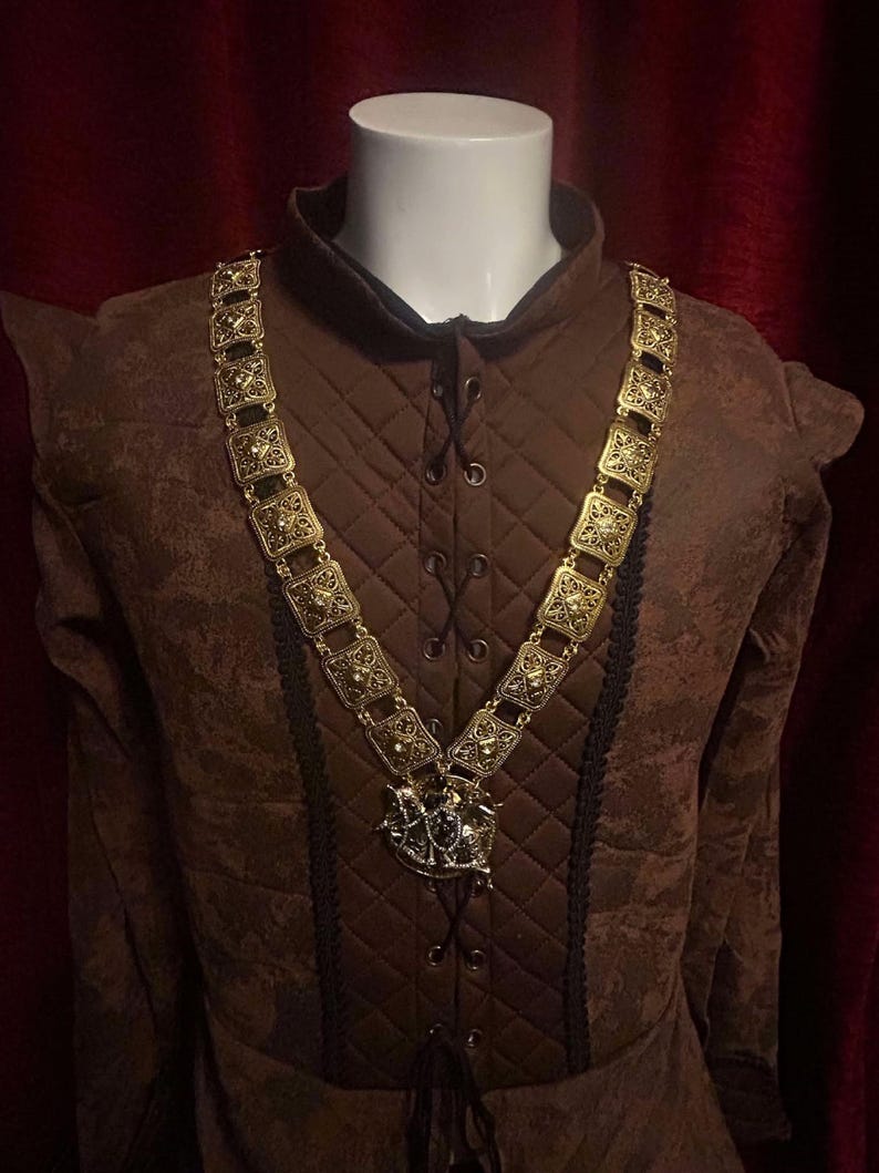 Sir Loyal Heart Chain of Office: Knight Livery Collar, Medieval ...