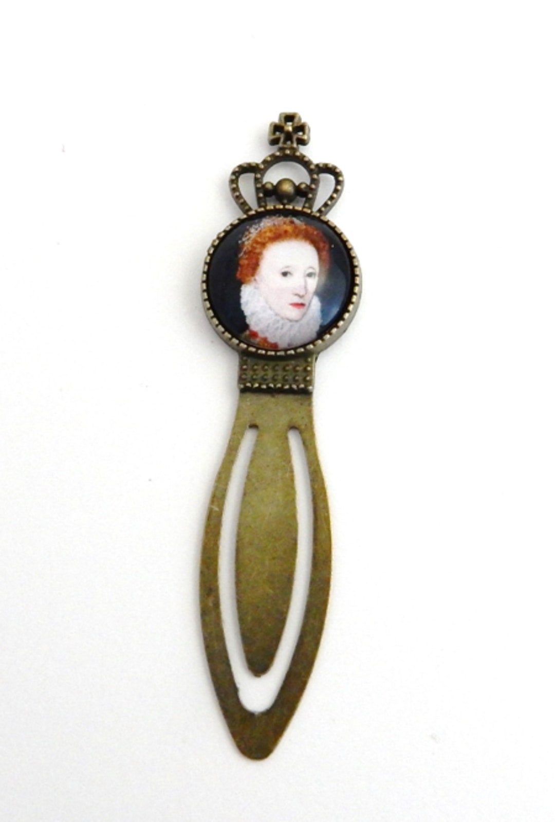 Queen Elizabeth I Bookmark: Bronze Tudor Style With Glass Image - Etsy
