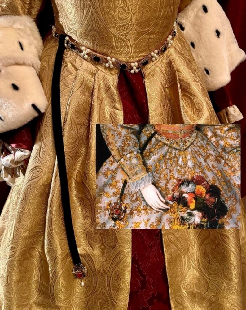 Elizabeth I Girdle Belt Replica: Darnley Portrait, Tudor Renaissance ...