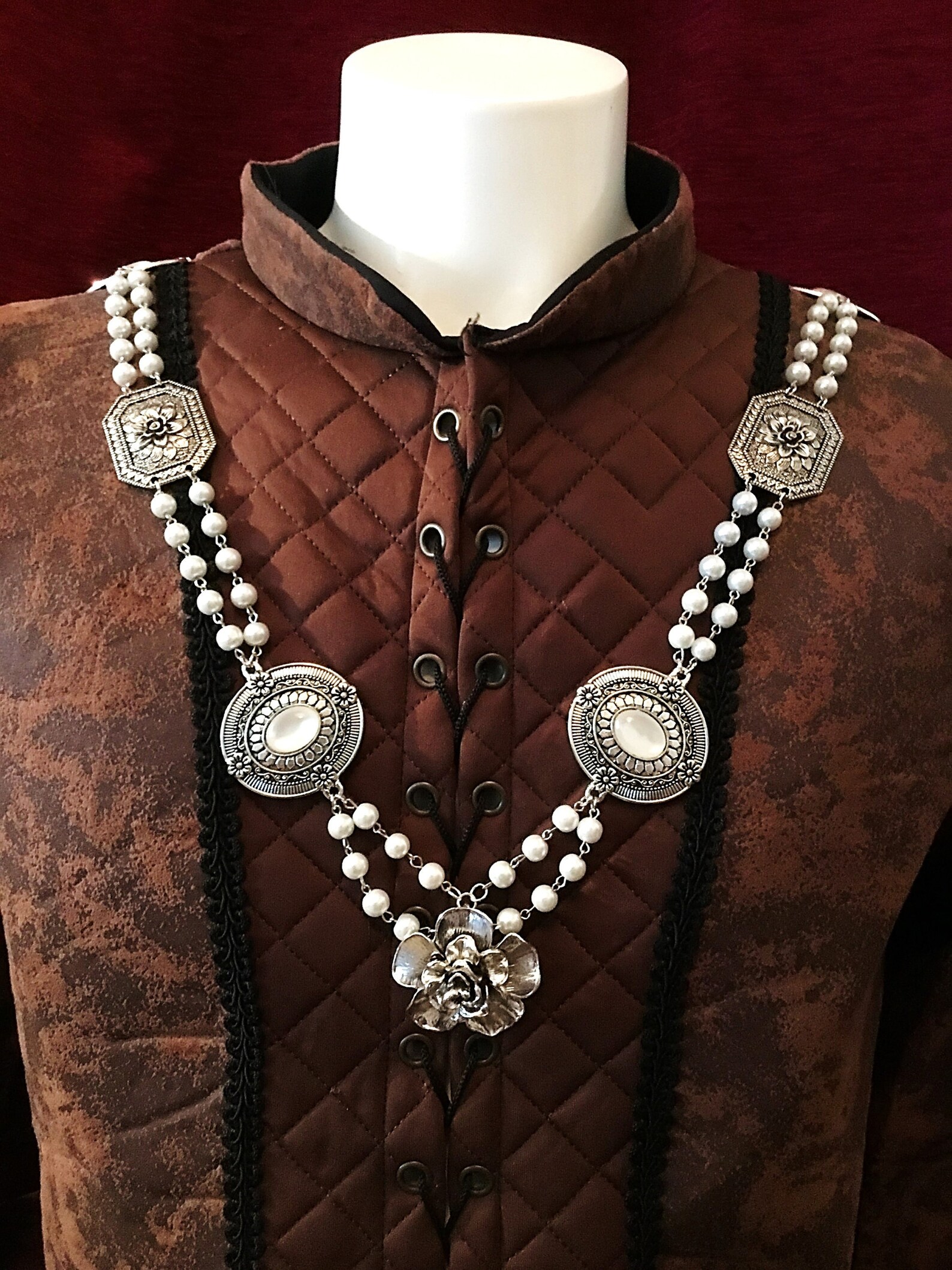Silver Rose Chain of Office: Medieval Tudor King Lord Livery Collar - Etsy