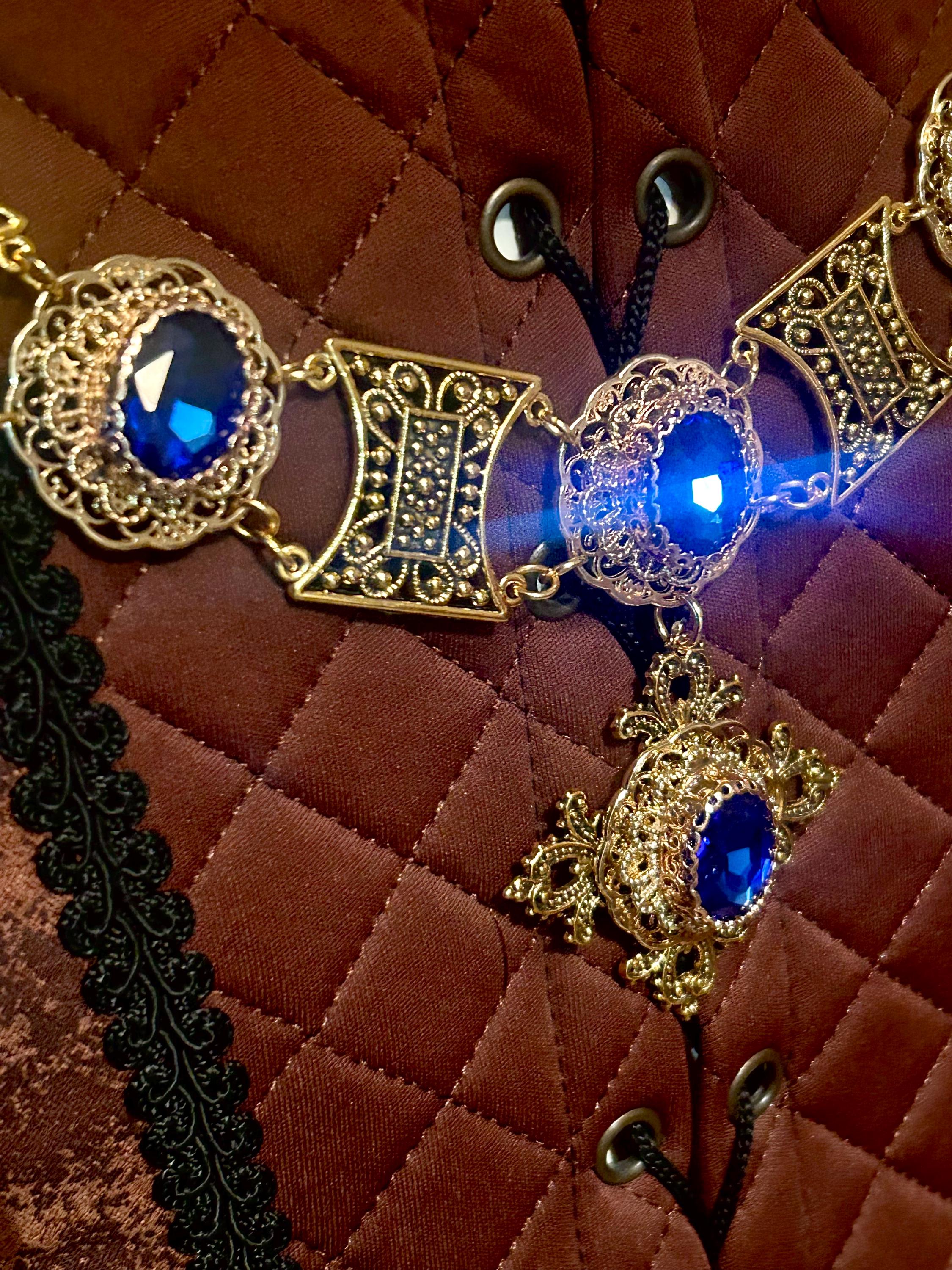 Hand Crafted Royal Blue Tudor Chain of Office: Renaissance Livery ...