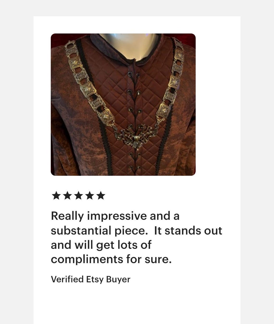 Heraldic Stag Chain of Office: Medieval Livery Collar, Cosplay Knight ...