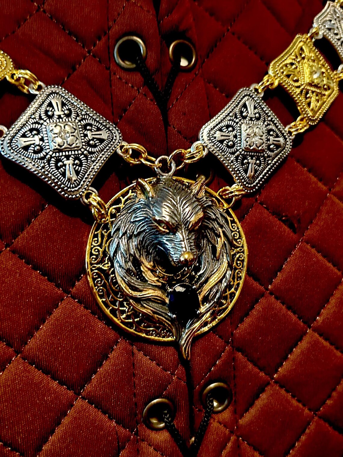 Wolf Medieval Chain of Office: Livery Collar, LARP Cosplay - Etsy