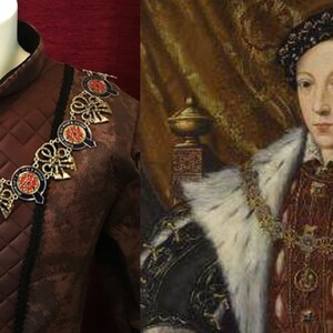 Edward VI Order of the Garter Chain: Tudor Elizabethan Reenactment ...