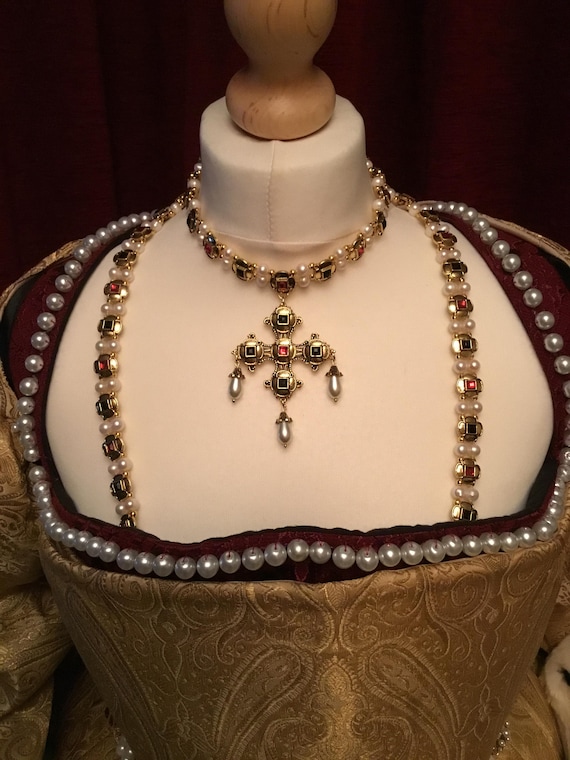 Tudor Crossing Tudor Heart Cross Pendant