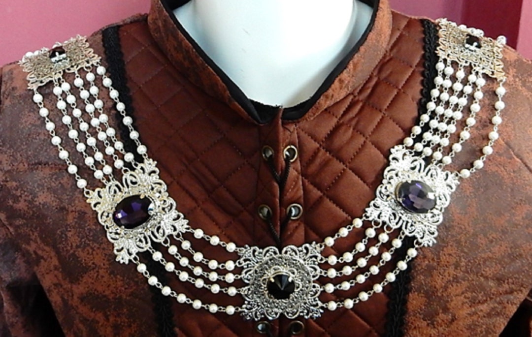 Chain of Office - Henry VIII - Lord - Silver Plated With Royal Purple ...