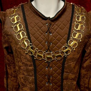 Collar of Esses: Golden Tudor Chain of Office, Historical Costume - Etsy