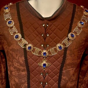 Hand Crafted Royal Blue Tudor Chain of Office: Renaissance Livery ...