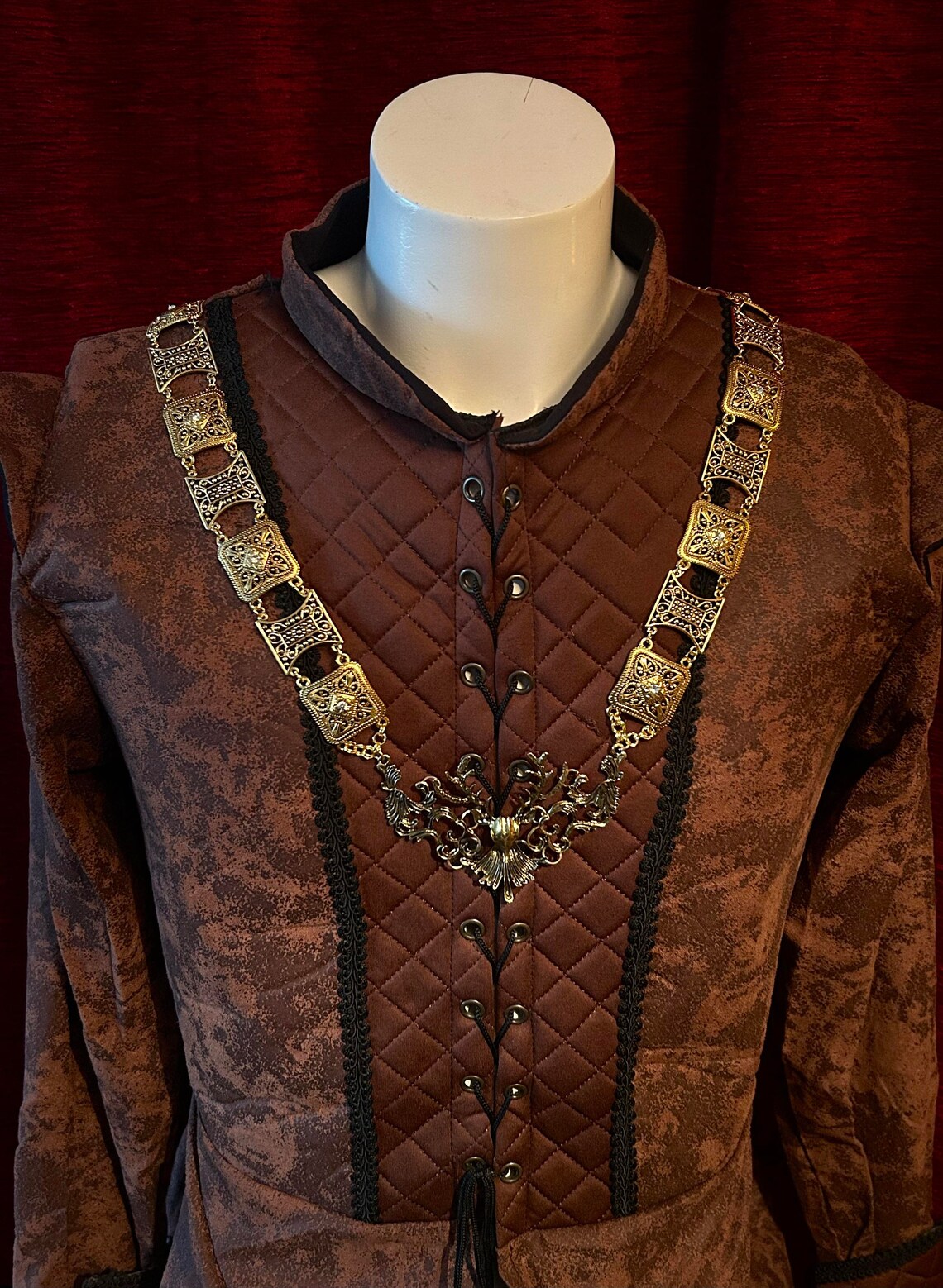 Heraldic Stag Chain of Office: Medieval Livery Collar, Cosplay Knight ...