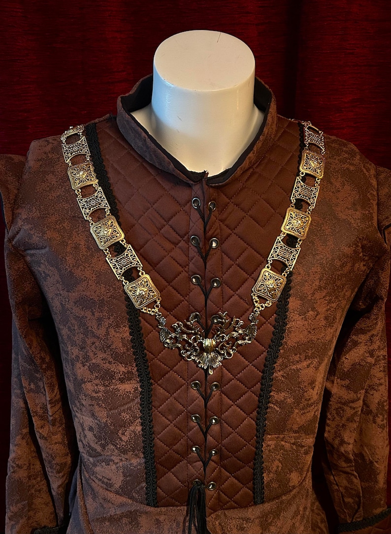 Heraldic Stag Chain of Office: Medieval Livery Collar, Cosplay Knight ...