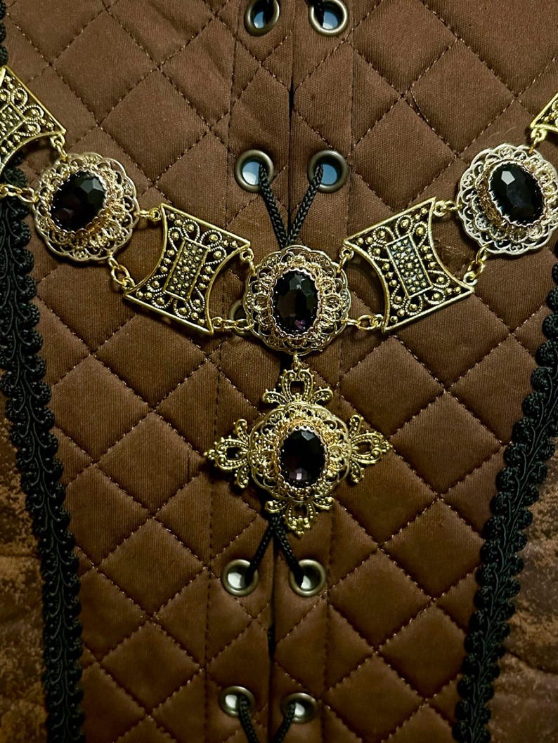 Handcrafted Royal Purple Tudor Chain: Renaissance Costume Collar - Etsy