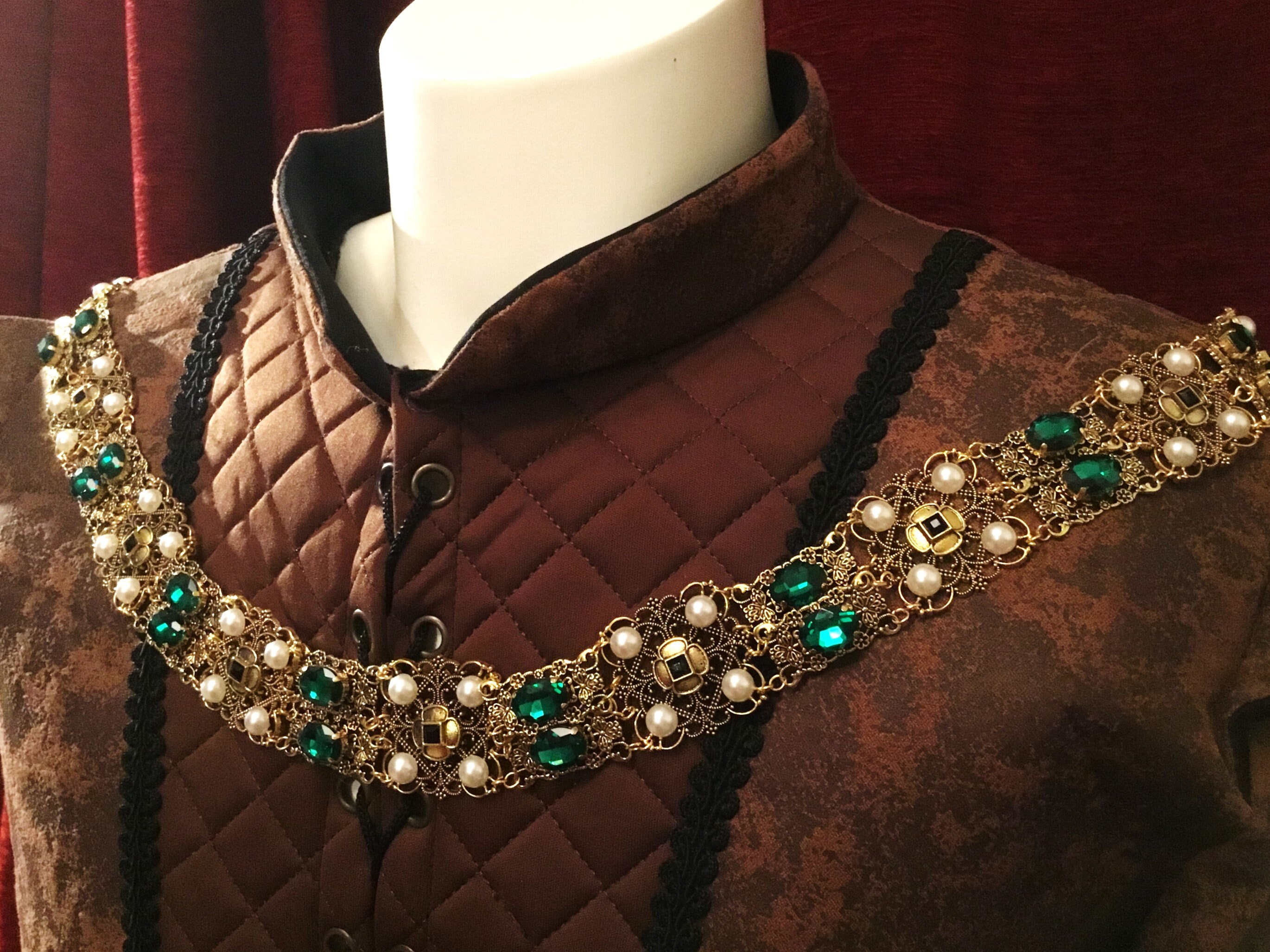 Richard III Replica Chain of Office - Emerald Medieval Reenactment - Etsy