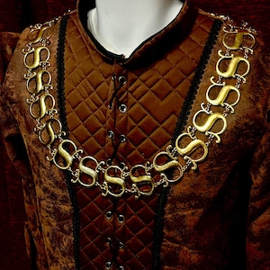 Collar of Esses: Golden Tudor Chain of Office, Historical Costume - Etsy
