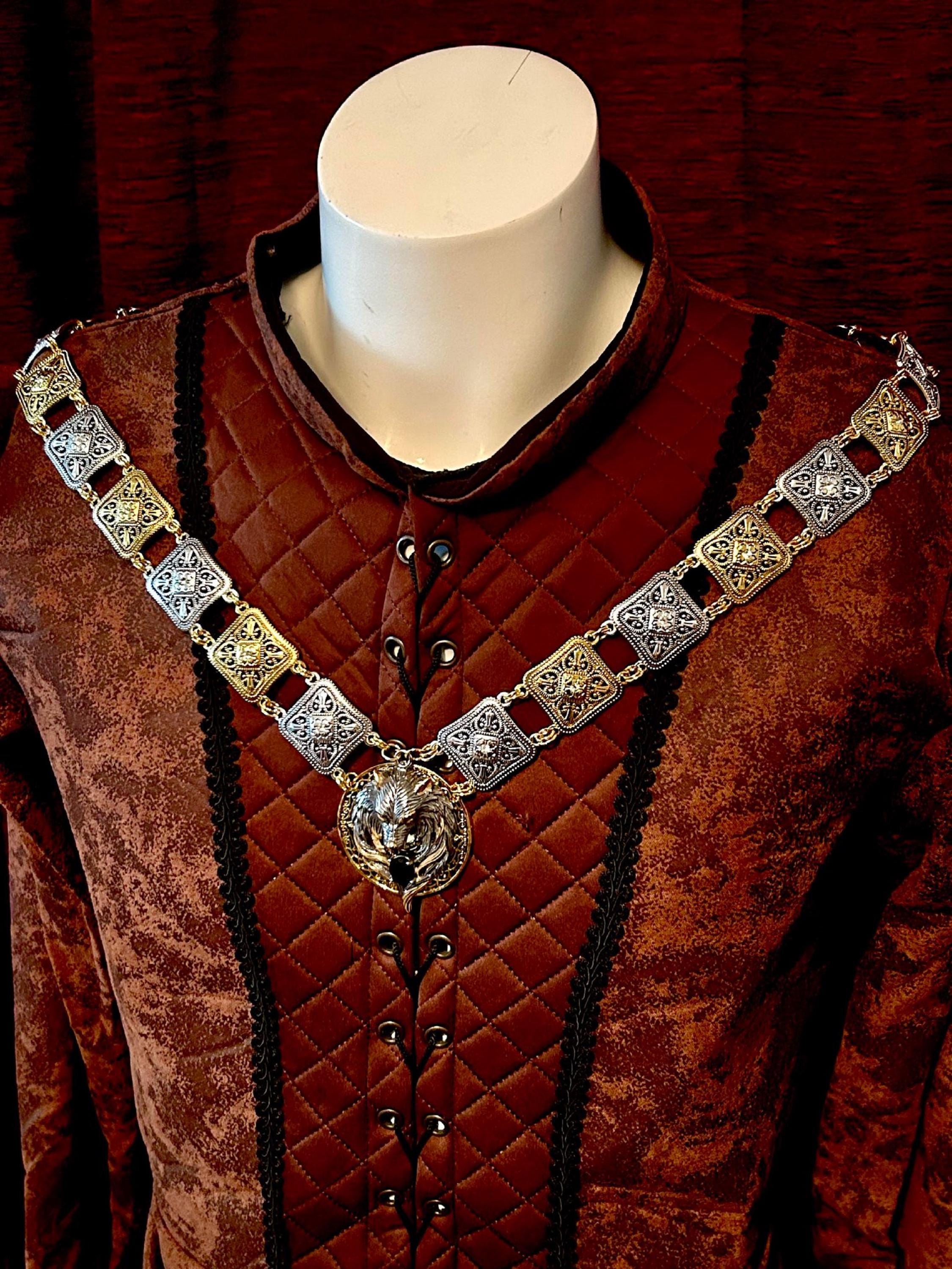Wolf Medieval Chain of Office: Livery Collar, LARP Cosplay - Etsy