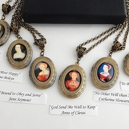 Anne Boleyn Locket Necklace Queen of England Historical - Etsy UK